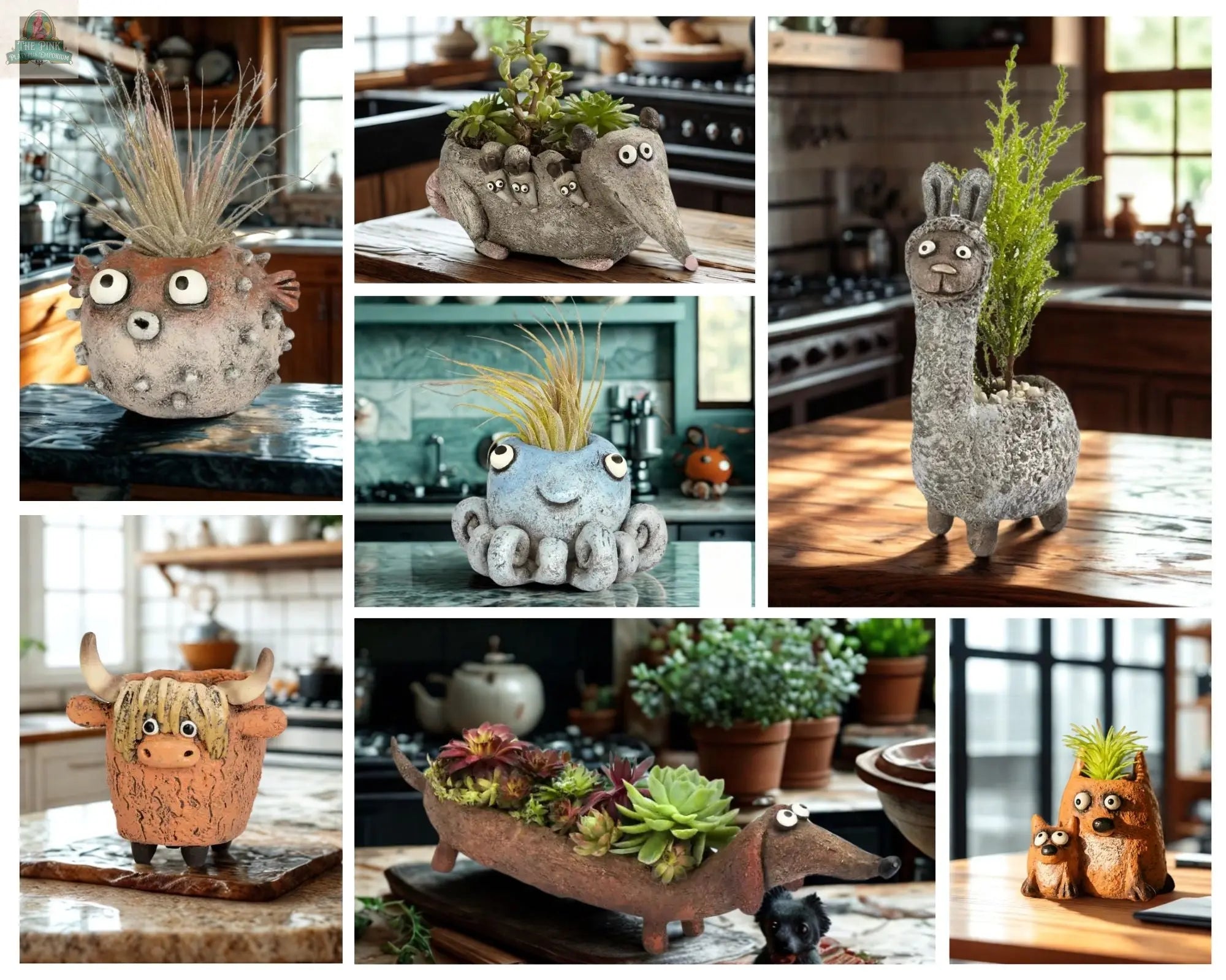 Blobhouse Planters by Gesine Kratzner | Quirky Home Decor – Pink ...